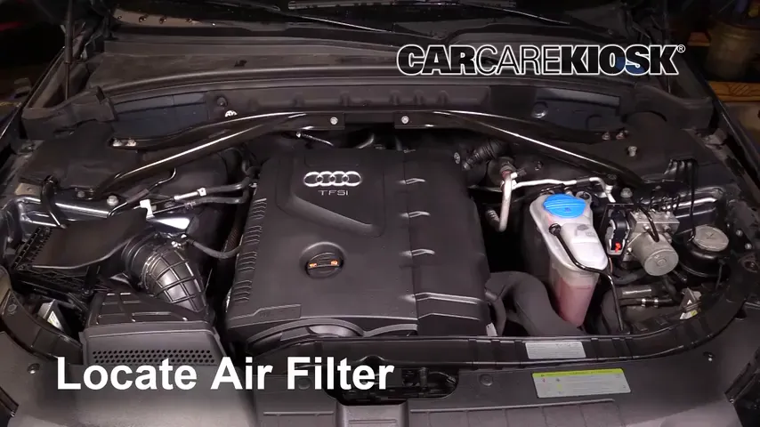How to Change Engine Air Filter: 2011 Audi Q5 Premium Plus 2.0L 4 Cyl. Turbo